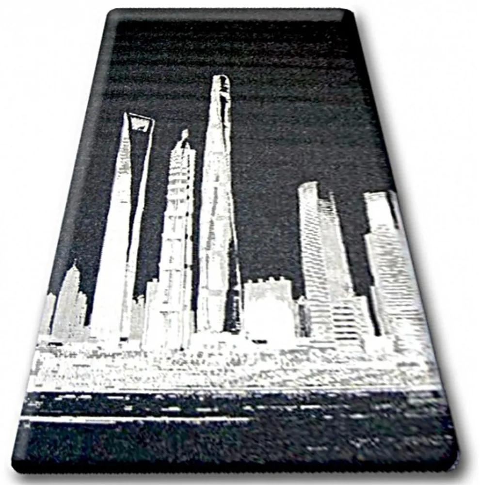 Kusový koberec City černý 200x290cm