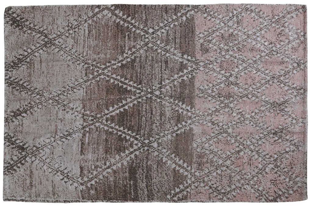 Růžový koberec s ornamenty Rug French print dusty rose - 120*180cm