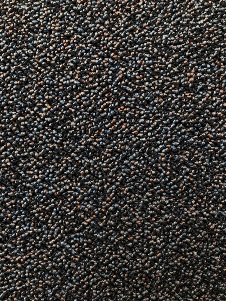 Tapibel Metrážový koberec Atlantic 57655 antracitový, zátěžový - Rozměr na míru bez obšití cm