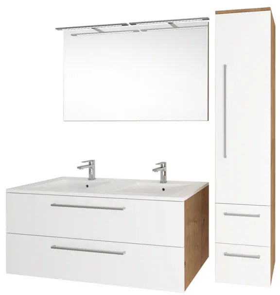 Mereo Mereo, Bino, koupelnová skříňka vysoká 163 cm, pravá, Multidecor, CN698PINO