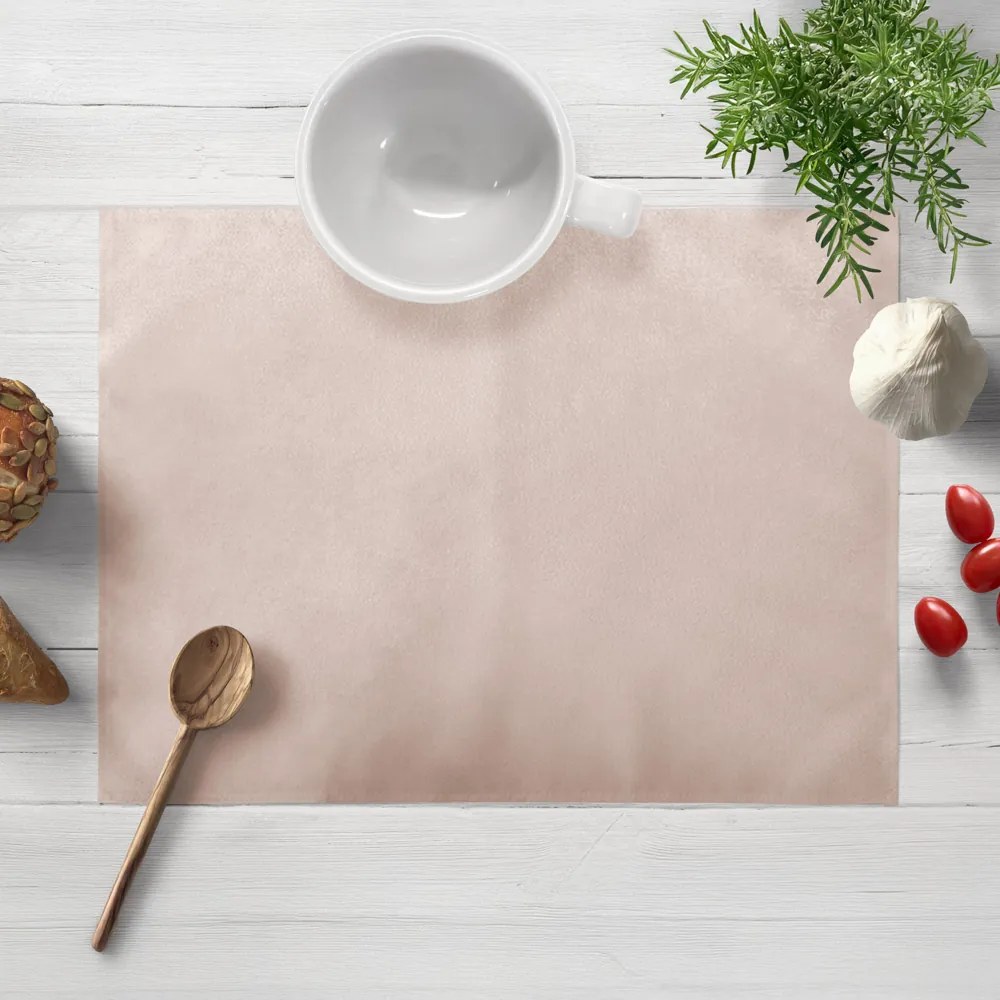 Biante Sametové prostírání na stůl Velvet Premium SVP-020 Béžové 30x40 cm