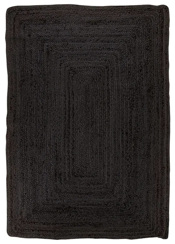 Nordic Experience Tmavě šedý koberec Ramiko z pletené juty 90x60 cm