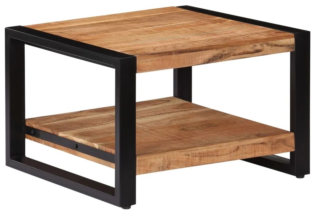 Konferenční stolek 60 x 60 x 40 cm masivní akáciové dřevo - Default Title