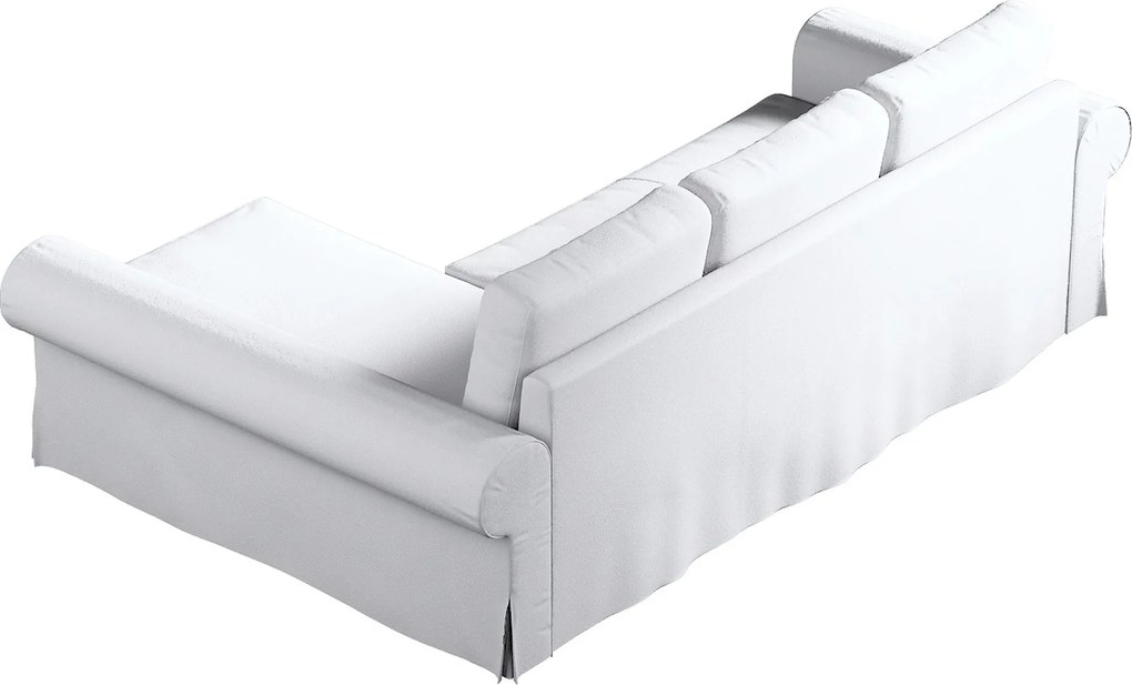 Potah na pohovku IKEA Backabro rozkládací se šezlongem barva bílá látka pletený vzor