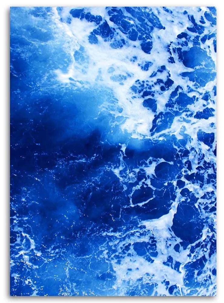 Gario Obraz na plátně Modré vlny akvarel Rozměry: 40 x 60 cm