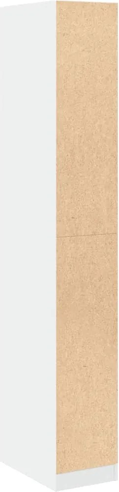 Šatní skříň bílá 30 x 50 x 200 cm kompozitní dřevo 3307774
