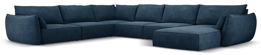 Tmavě modrá rohová pohovka (levý roh) Vanda – Mazzini Sofas