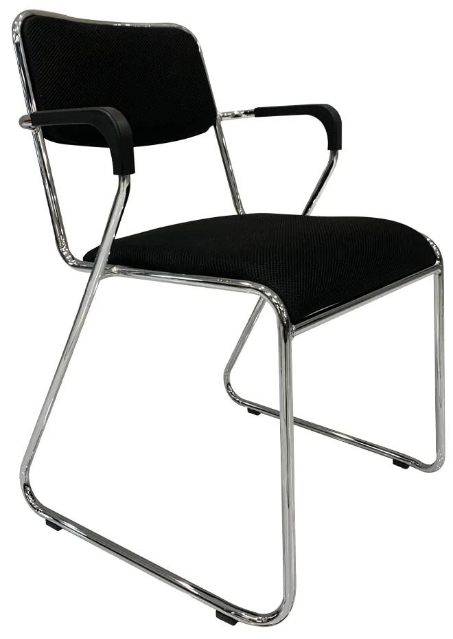 TEMPO Stohovatelná židle Derya - černá - 79x53x57 cm