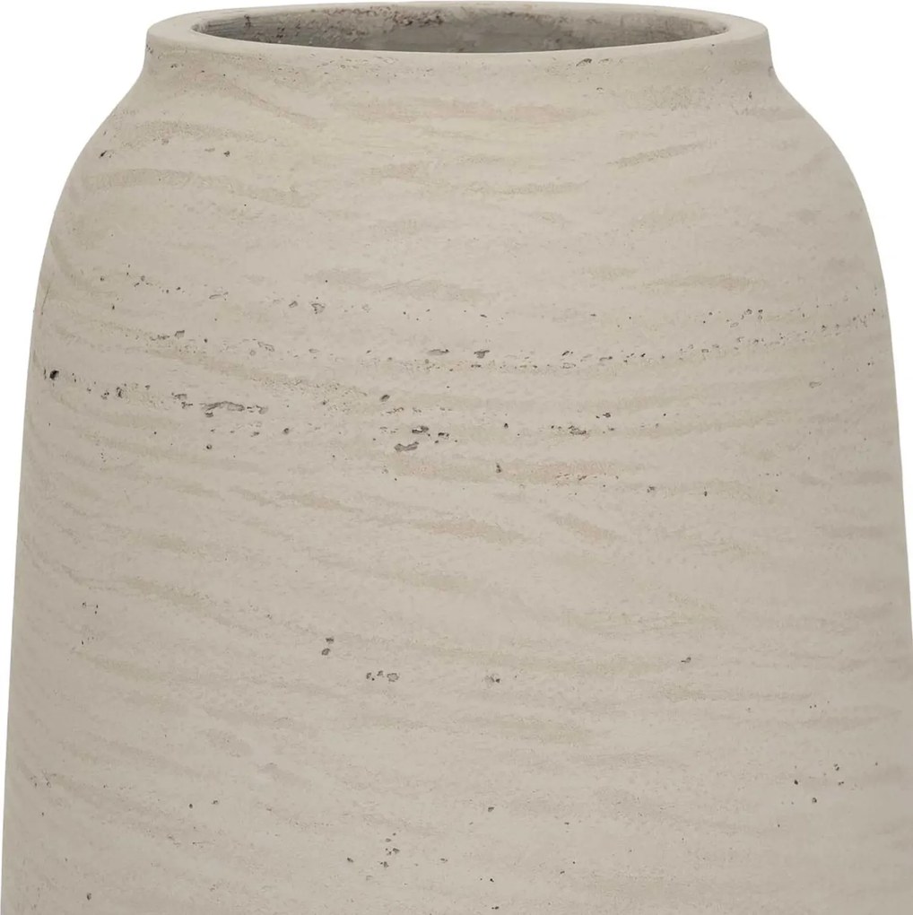 Stolní váza MONTI, sklolaminát, výška 28 cm, béžová