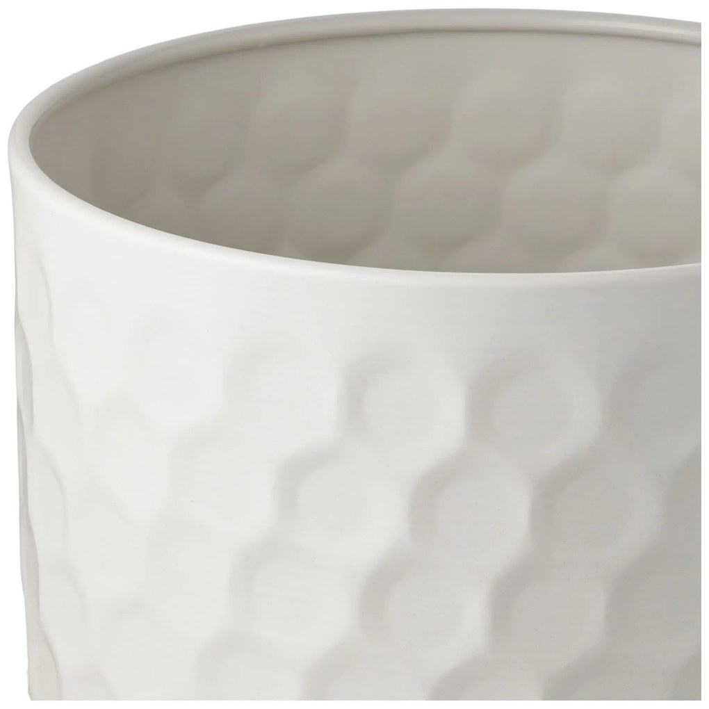 House Nordic Kovový květináč FLOWERPOT bílý