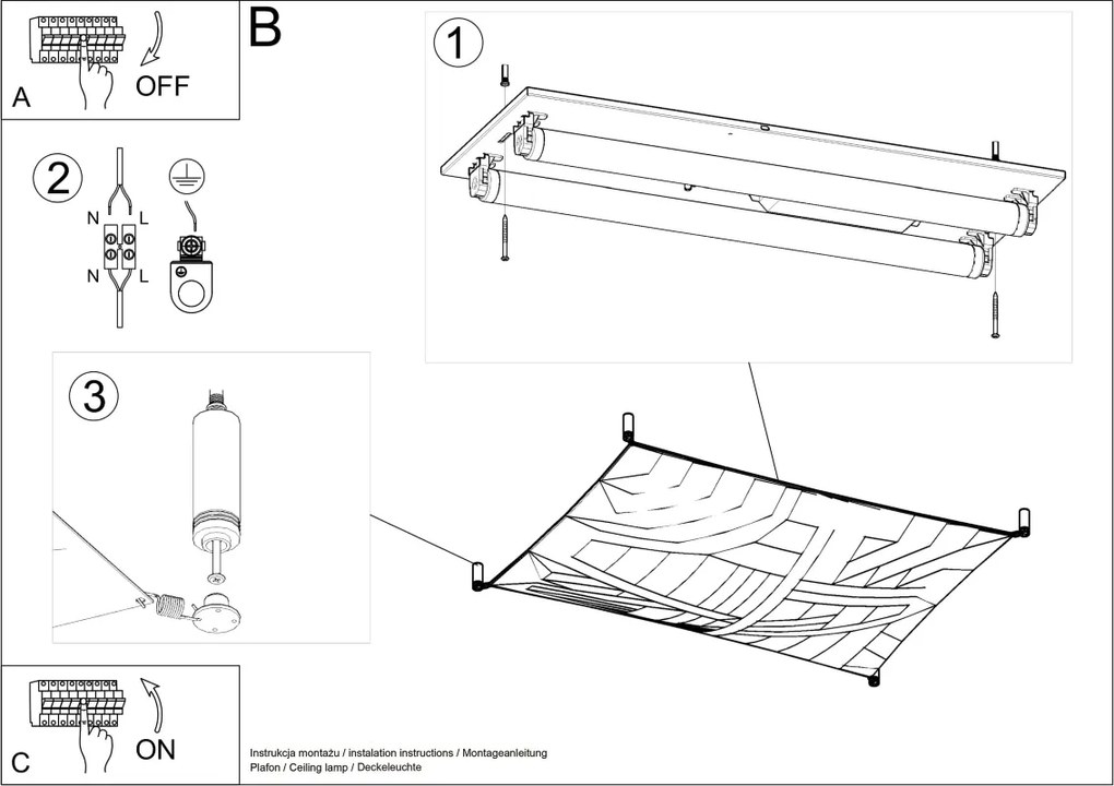 Sollux Lighting Stropní svítidlo LUNA 1 bílé