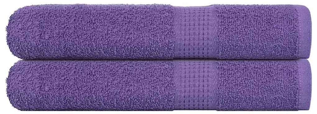 Saunové osušky FROGN 2 ks fialové 80x200 cm 360 g/m² 136887