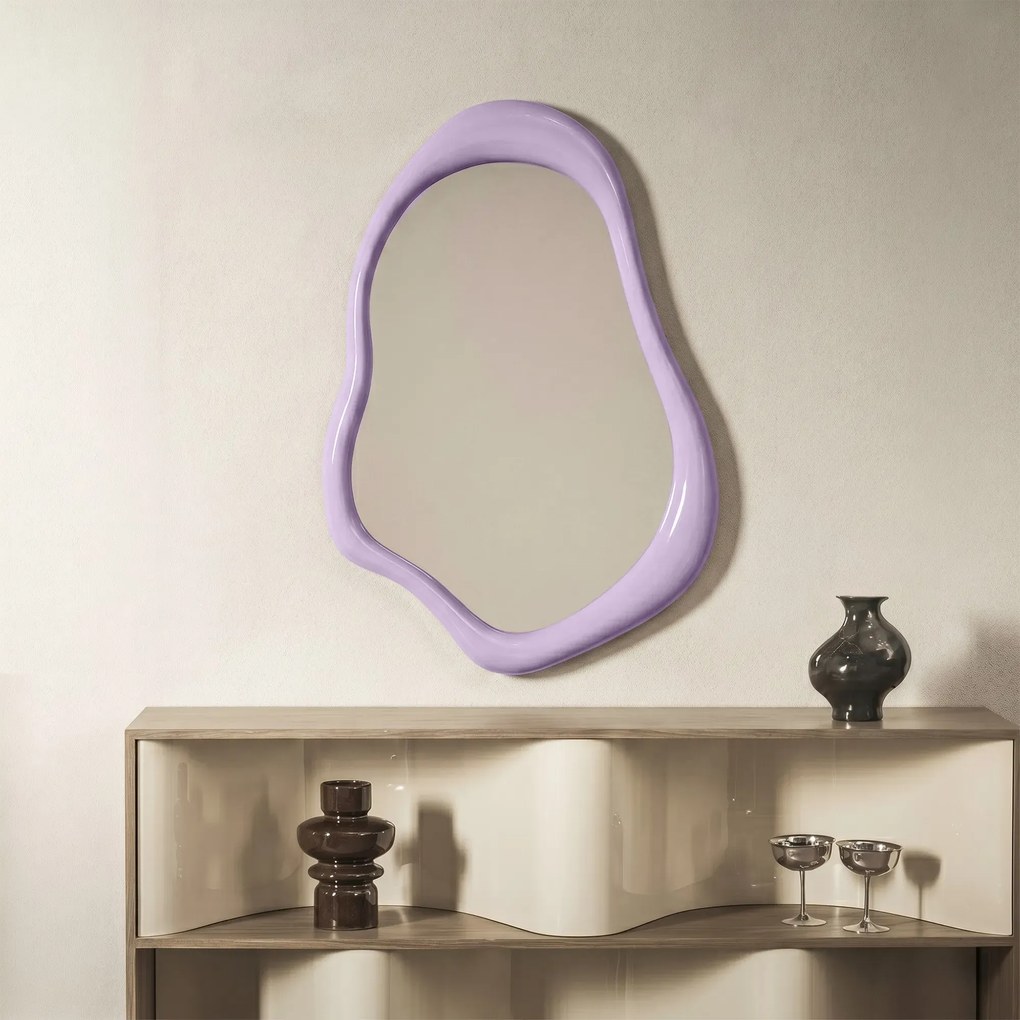 Nástěnné zrcadlo Maluma 60 cm fialové