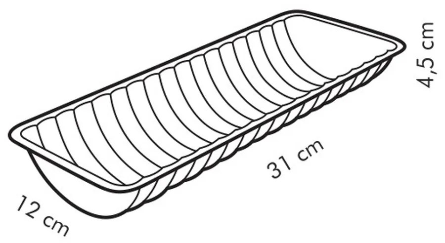 TESCOMA Forma srnčí hřbet DELÍCIA 31 x 12 cm