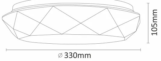 LED Koupelnové stropní svítidlo GALAXY LED/17W/230V IP44