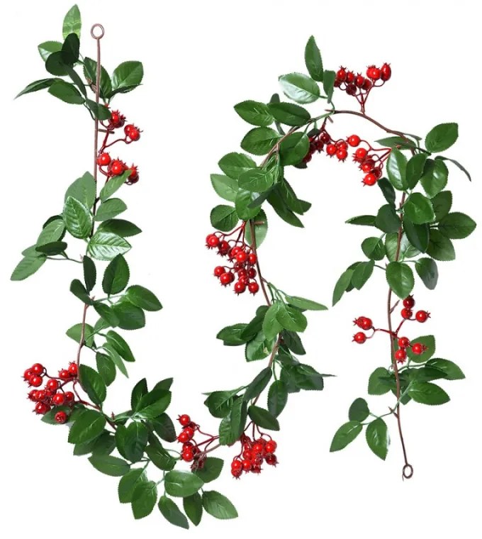 Vánoční girlanda s šípky Holly – 180 cm