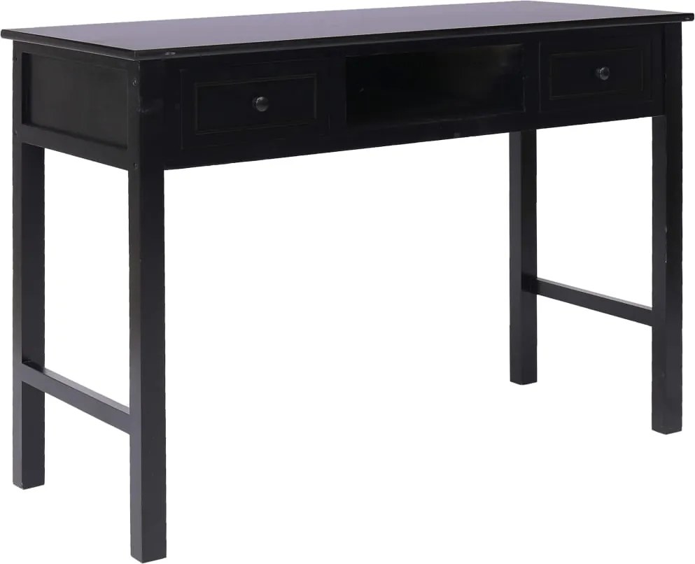 Psací stůl černý 110 x 45 x 76 cm dřevo 284158