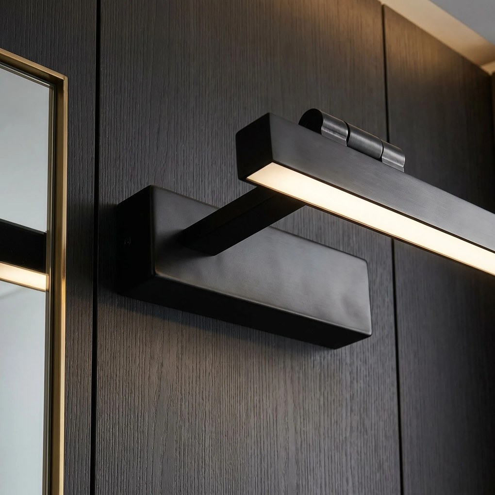 Toolight Rea, Koupelnové nástěnné LED svítidlo SWE034-1W 40cm BLACK, OSW-20133