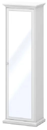 Skříň se zrcadlem v moderním provedení bílá TK001