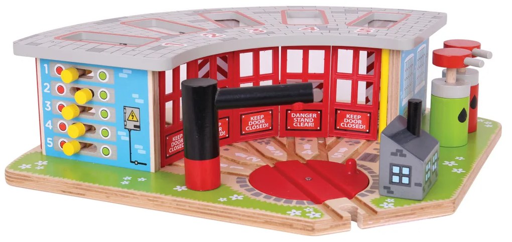 Bigjigs Rail Exkluzivní depo pro 5 vláčků