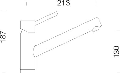 Schock Baterie dřezu ALTOS S Inox pevné ramínko