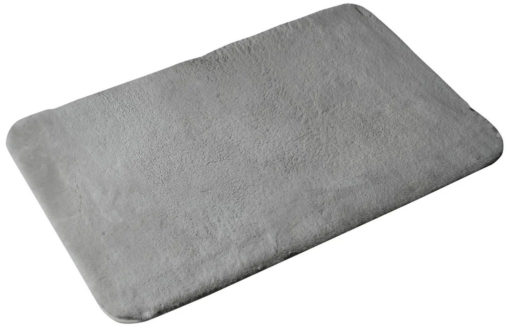 Gedy Gedy, FUZZY koupelnová předložka, 50x80 cm, 100% polyester, protiskluz, šedá, 96FY508008