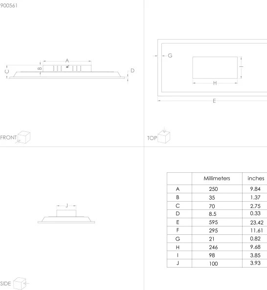 Eglo 900561 - LED Stropní svítidlo MARMORATA LED/26W/230V