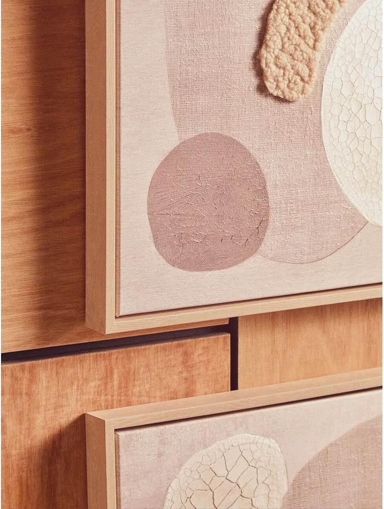 3D obrazy v sadě 2 ks s rámem/na plátně 40x40 cm Astratto – Premier Housewares