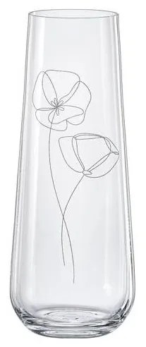 Crystalex - Bohemia Crystal Sklenice na prosecco Flowers 250 ml, 4 ks