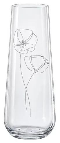 Crystalex Sklenice na prosecco Flowers 250 ml, 4 ks