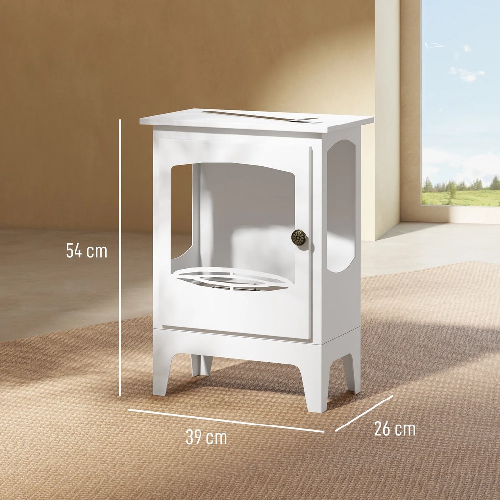 HOMCOM krb na bioethanol 2,05 kW ocel, nádrž 0,9 l, doba hoření 3 h, 39x26x54 cm, černý