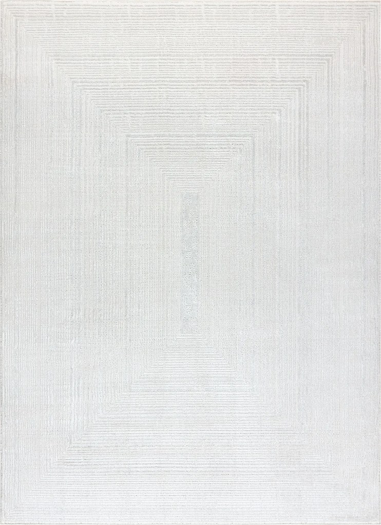 Dywany Łuszczów, Kusový koberec Balance 8788 cream, 140x190, bílá, ložnice