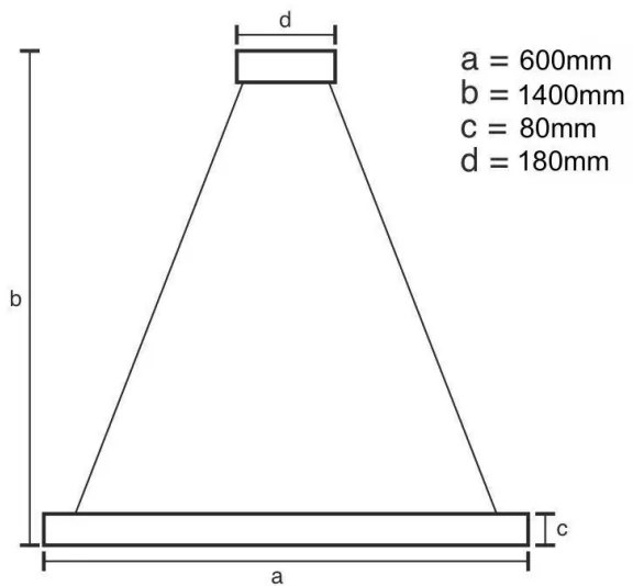 LED Stmívatelný křišťálový lustr na lanku LED/40W/230V + dálkové ovládání