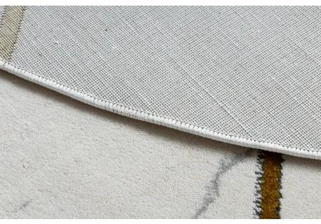 Dywany Luszczow Kusový koberec kulatý EMERALD EXCLUSIVE 1012 mramor, geometrický krém / zlato Rozměr koberce: 160 cm KRUH