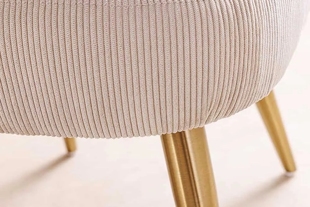 Designová jídelní židle Vermilius béžový manšestr