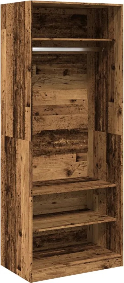 Šatní skříň old wood 80 x 50 x 200 cm kompozitní dřevo 3307700