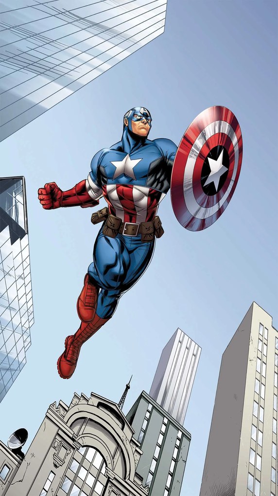 AG Design Textilní závěs CAPTAIN AMERICA FCSL7127, 140 x 245 cm (1 ks)