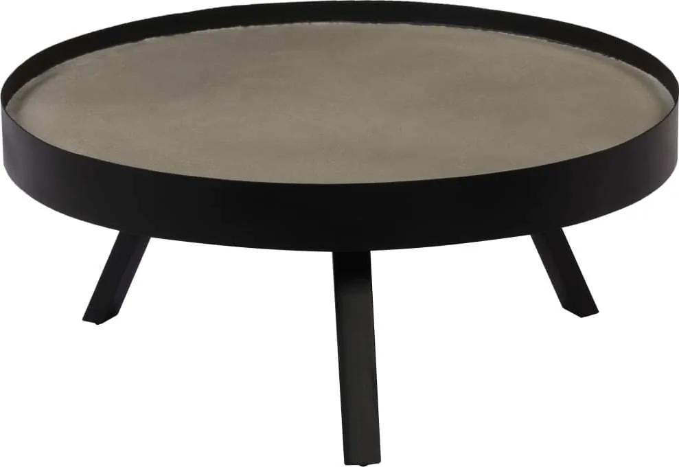 vidaXL Konferenční stolek s betonovou deskou 74 x 32 cm [246086]