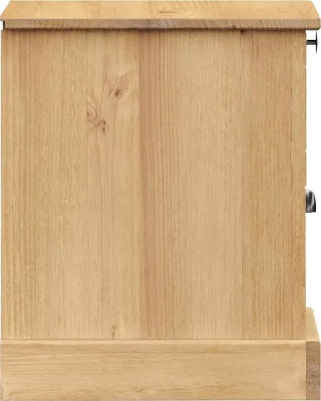 vidaXL Noční stolek VIGO 42 x 35 x 42 cm masivní borové dřevo [353157] Barva: Šedá