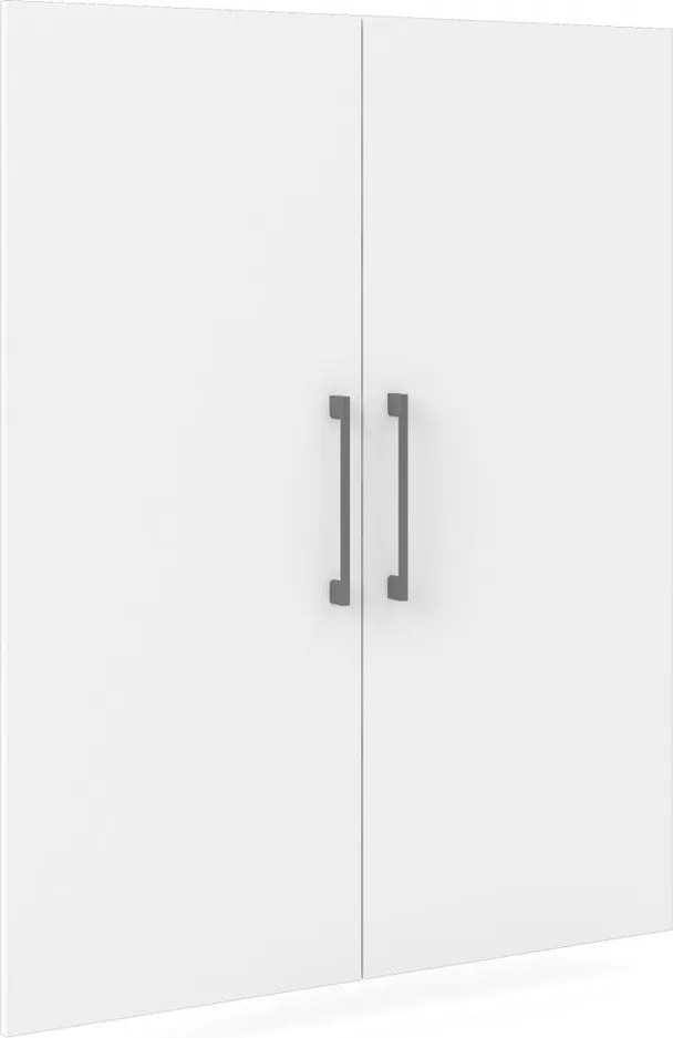 Skříň Modulo 89 x 40 x 221,5 cm, dveře dřevo, dub sonoma / bílá