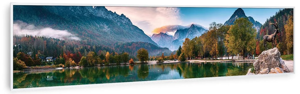 Klarstein Wonderwall Air Art Smart, infračervený ohřívač, 120 x 30 cm, 350 W, moře