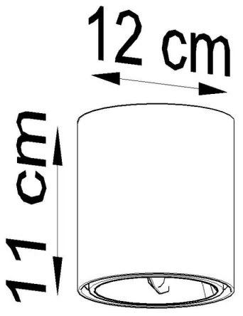 Sollux SL.0696 - Bodové svítidlo TIUBE 1xGU10-AR111/10W/230V