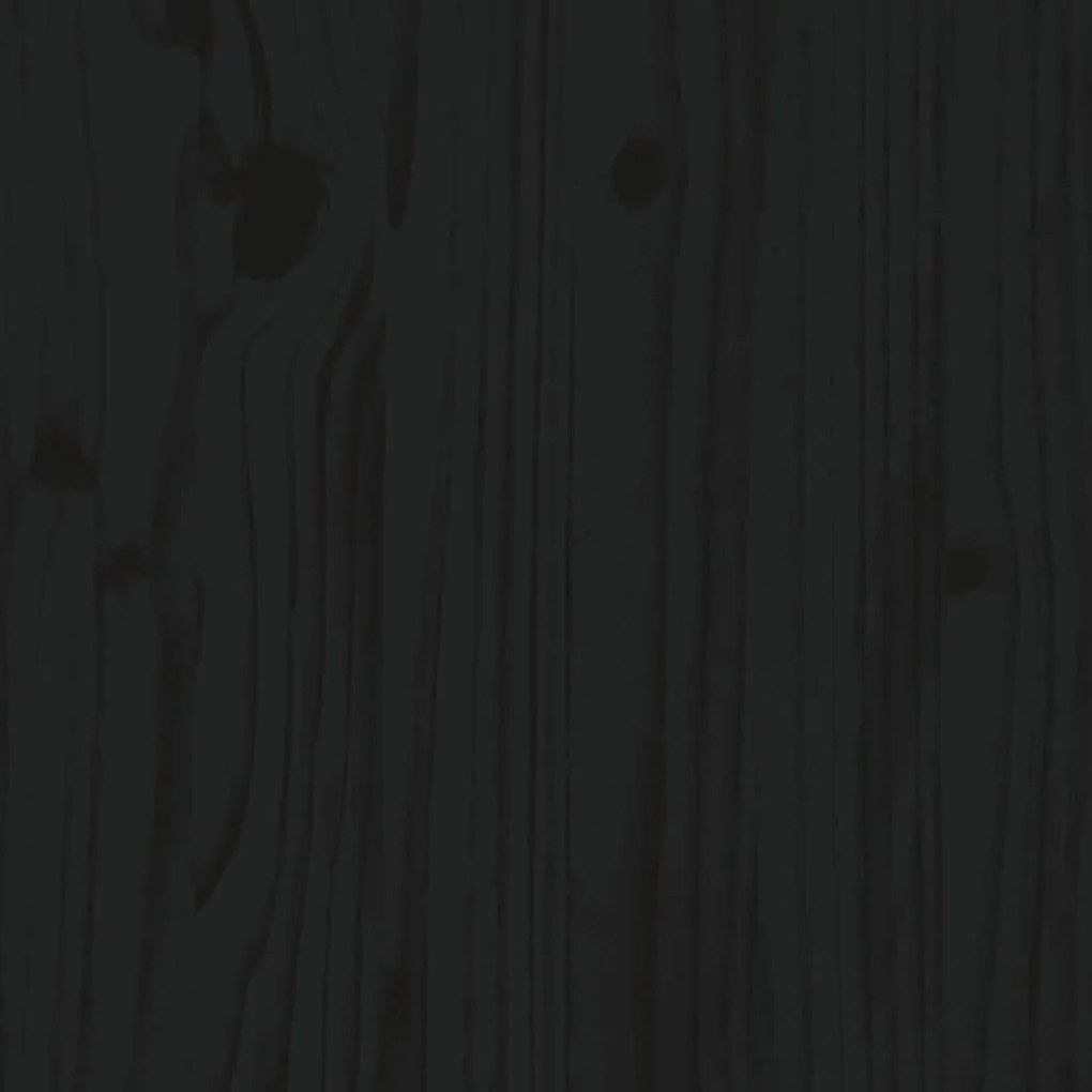 vidaXL Rám postele masivní borovice 100 x 200 cm [3107021] Barva: Černá