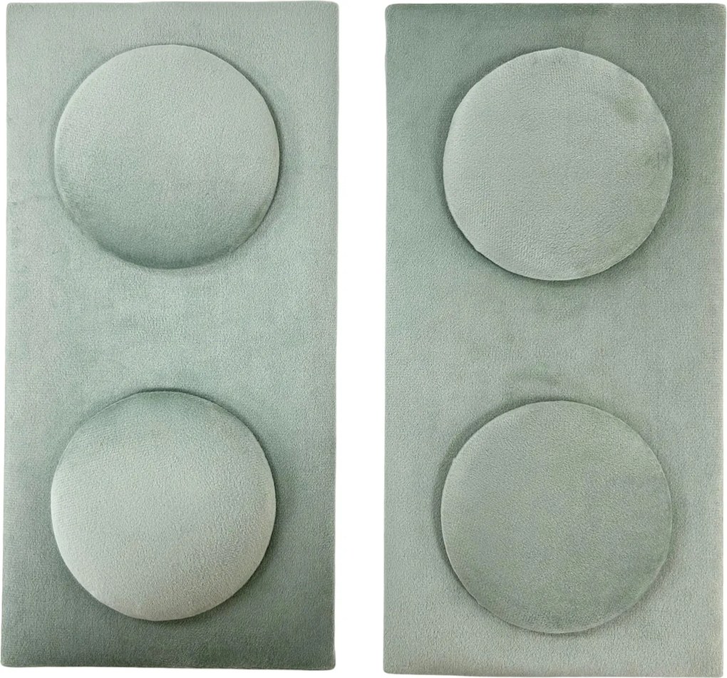 Sinsay - Čalouněné nástěnné panely ve tvaru bloku 2 pack - zelená