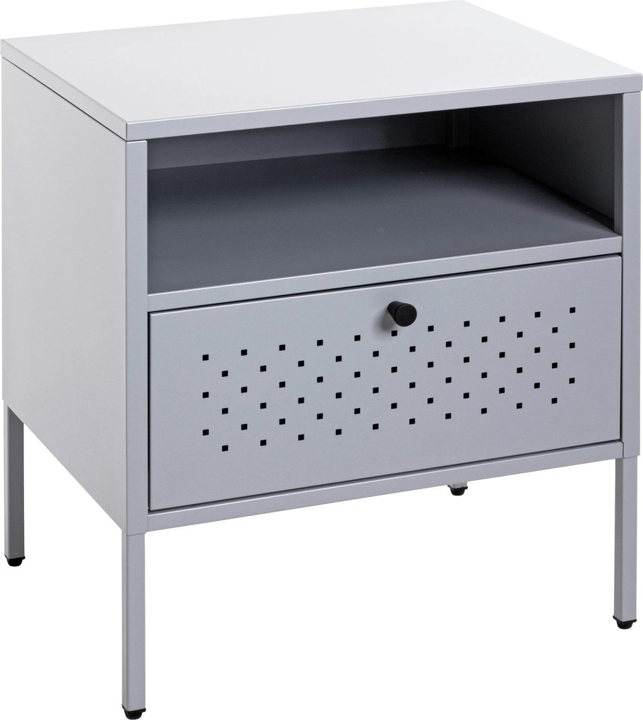 XXXLutz NOČNÍ STOLEK, šedá, 45/50/35 cm - 001931104209