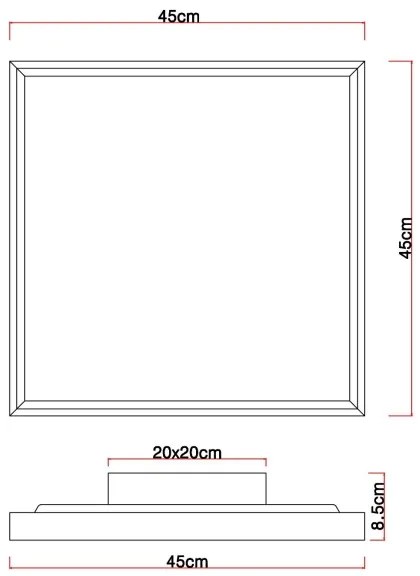 Globo 41595D2 - LED Stropní svítidlo CINDERELA LED/24W/230V 45cm 2700/4500/6500K