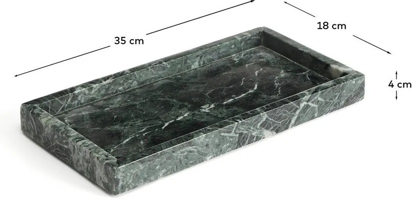 Mramorový dekorační tác 18x35 cm Serela – Kave Home