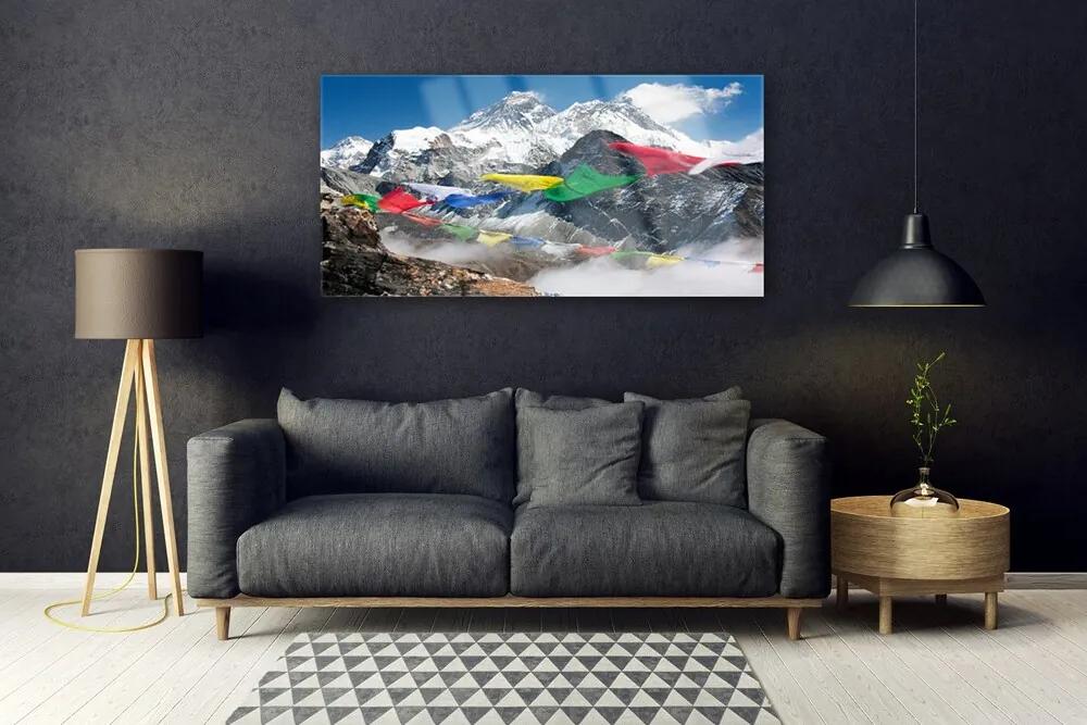 akrylový obraz Hory krajina 120x60 cm