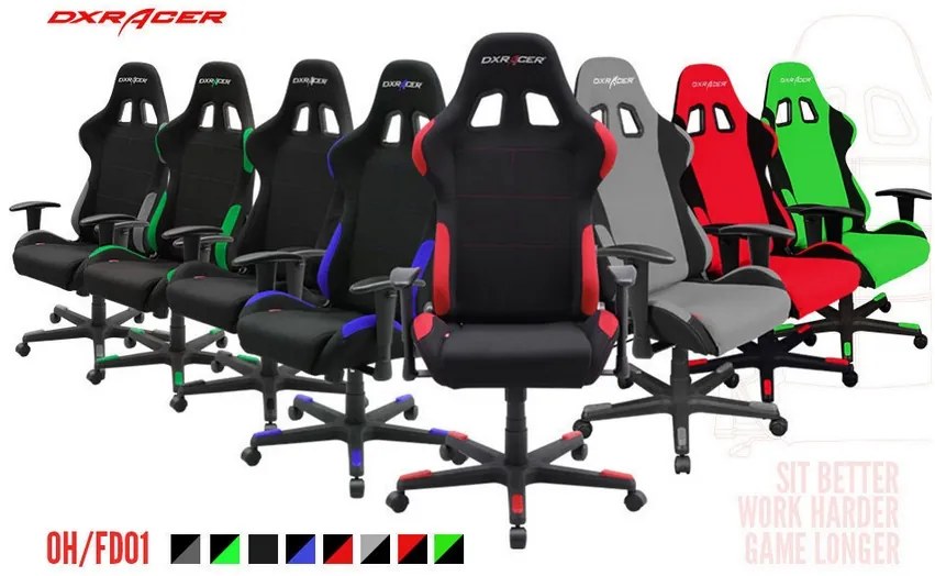 Herní židle DXRacer OH/FD01/N látková