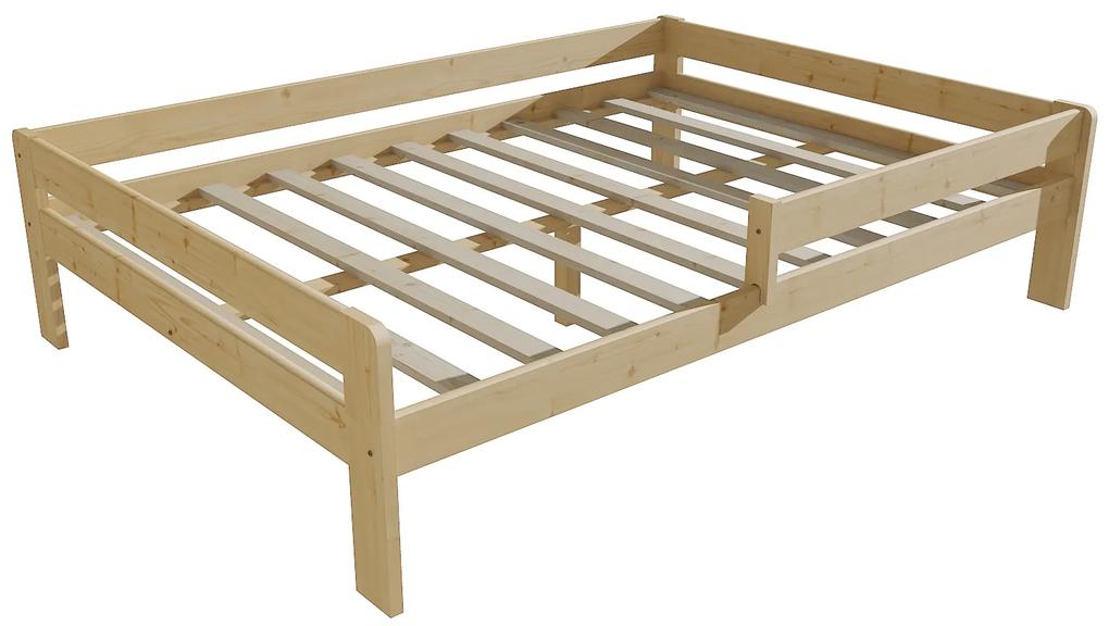 Vomaks Dětská postel se zábranou VMK003C KIDS Rozměr: 80 x 160 cm, Barva: surové dřevo